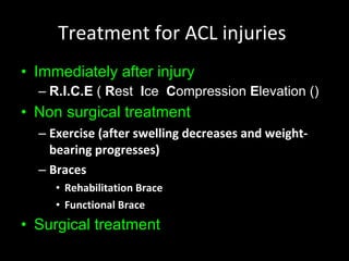 Anterior Cruciate Ligament Injury | PPT
