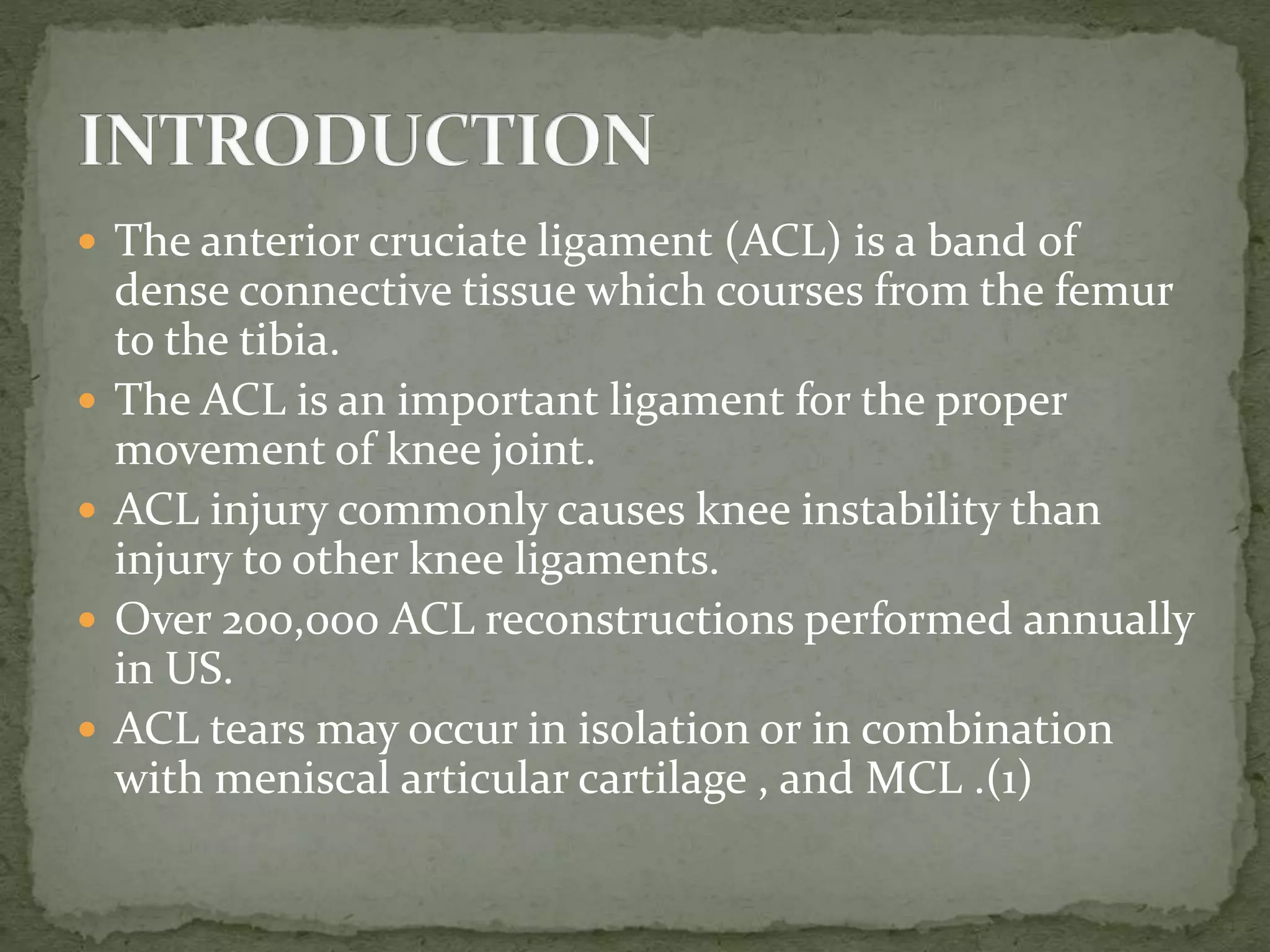 Anterior cruciate ligament reconstruction, rehabilitation, and.pptx