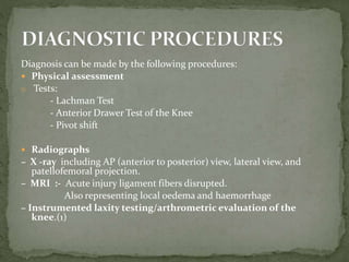 Anterior cruciate ligament reconstruction, rehabilitation, and.pptx