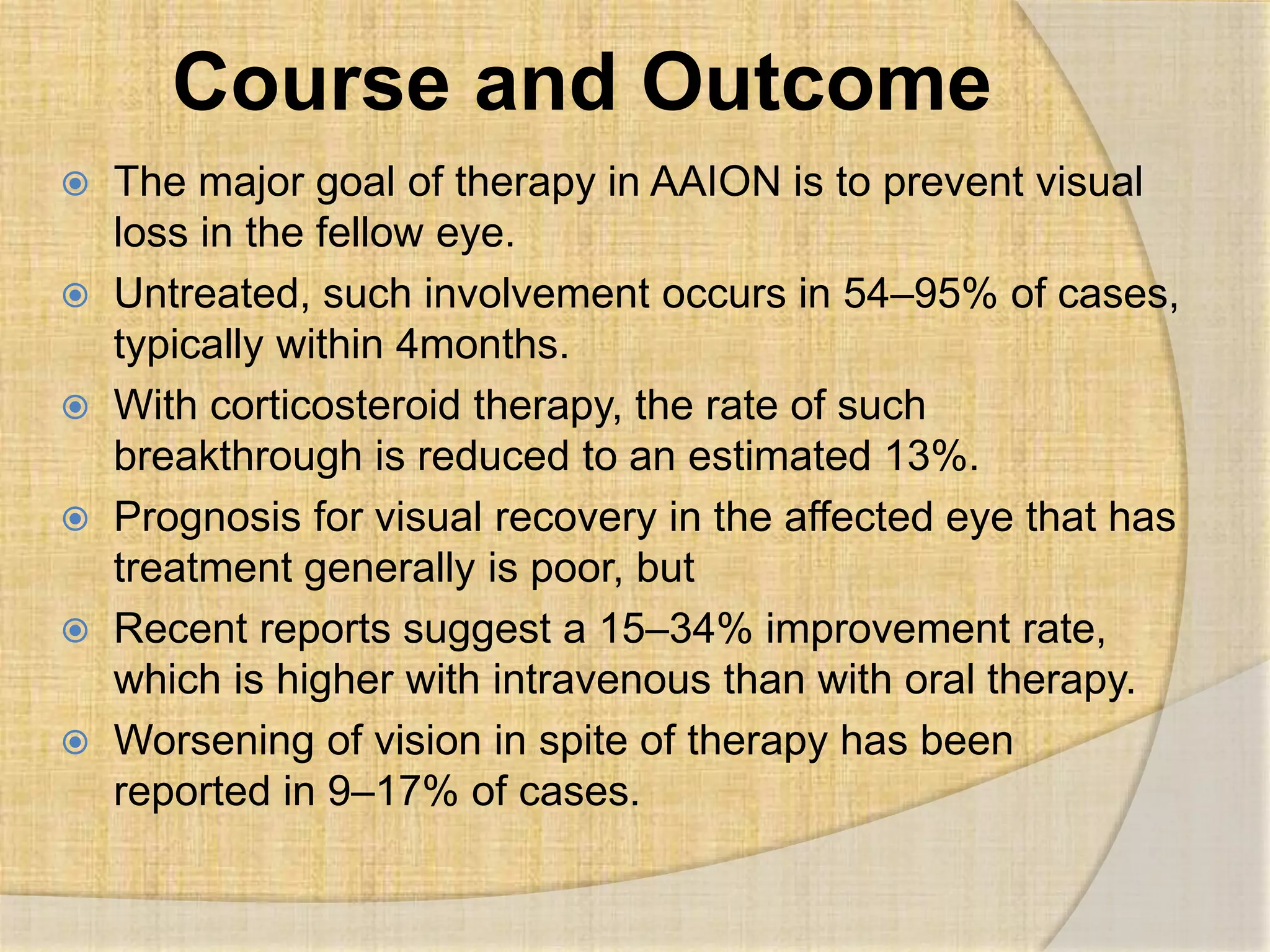 Anterior ischemic optic neuropathy | PPTX