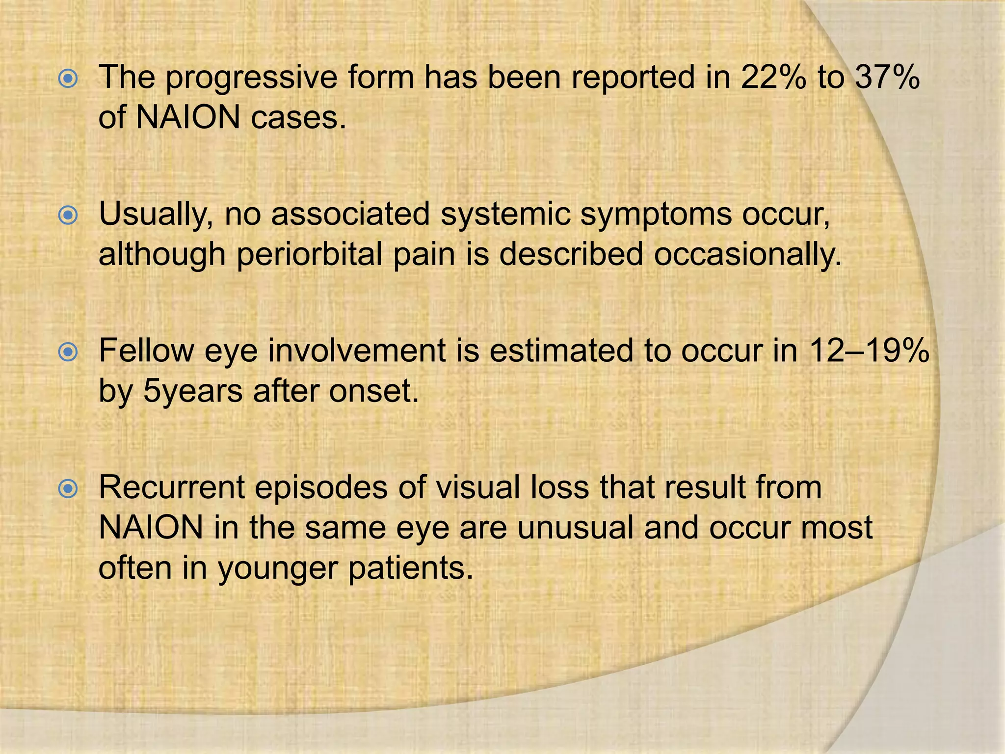 Anterior ischemic optic neuropathy | PPTX