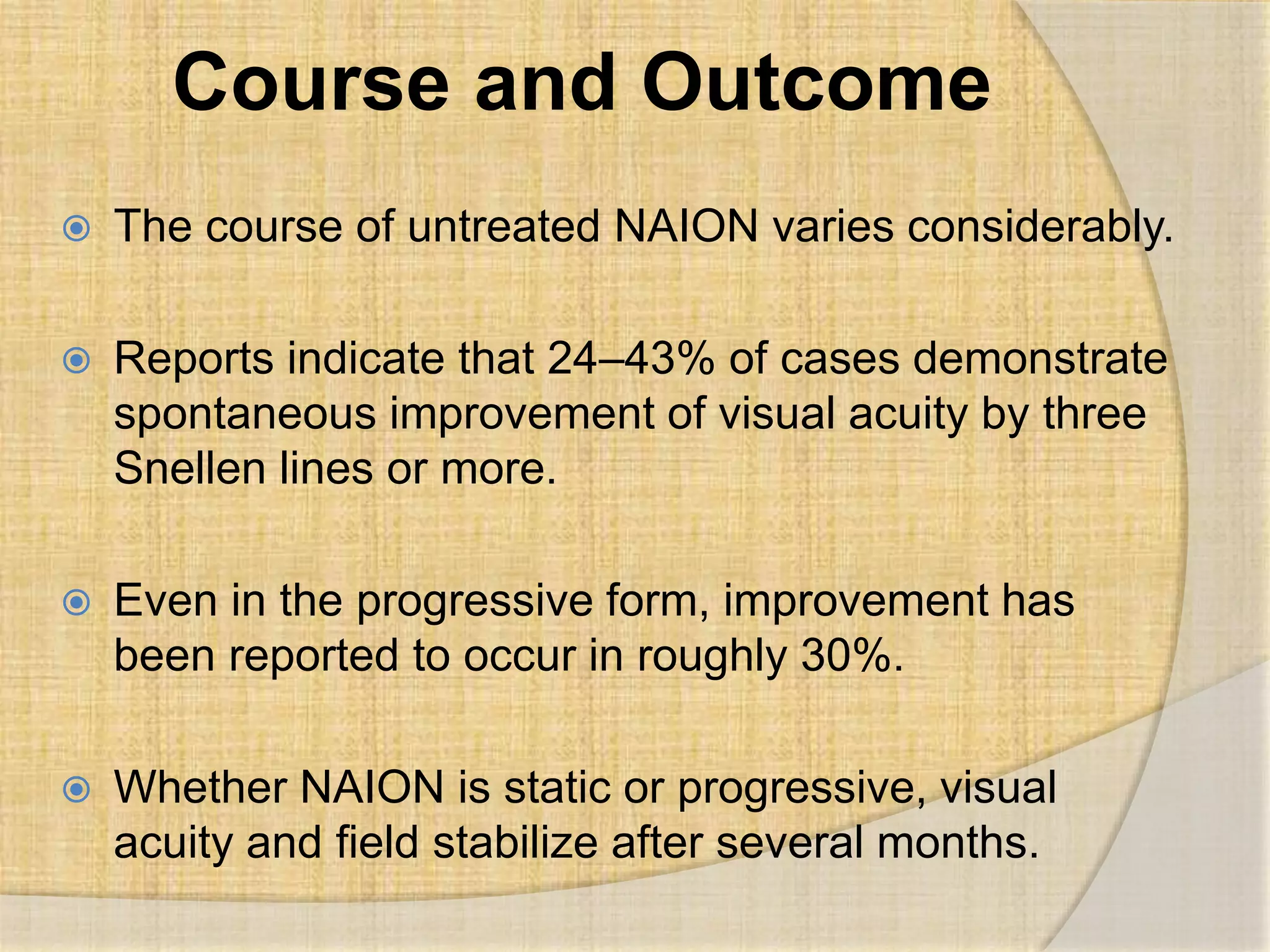 Anterior ischemic optic neuropathy | PPTX