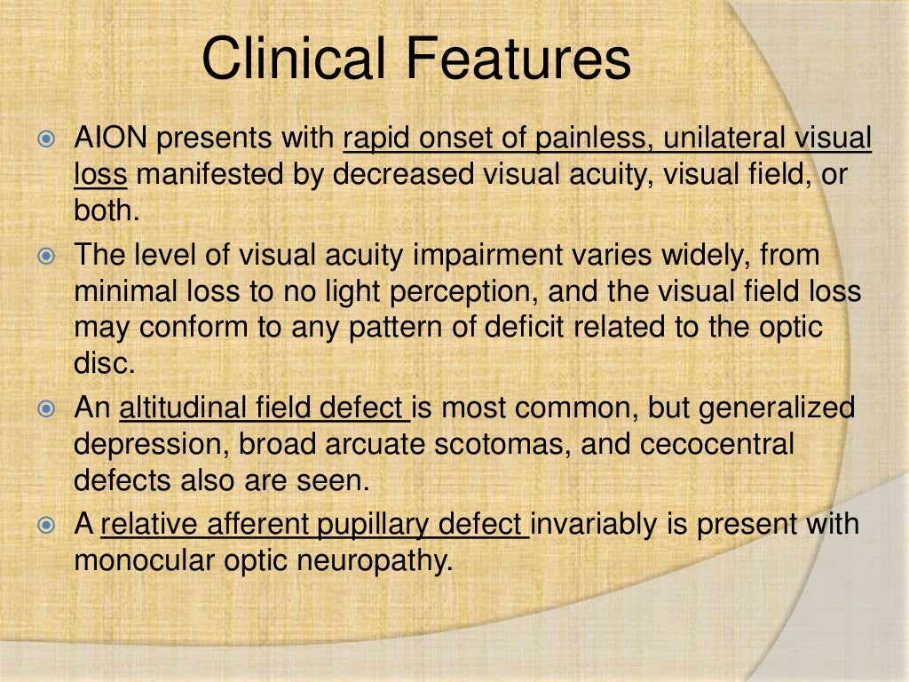 Anterior ischemic optic neuropathy