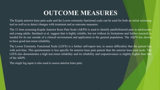 Physiotherapy Management of anterior knee pain.pptx