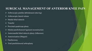Physiotherapy Management of anterior knee pain.pptx
