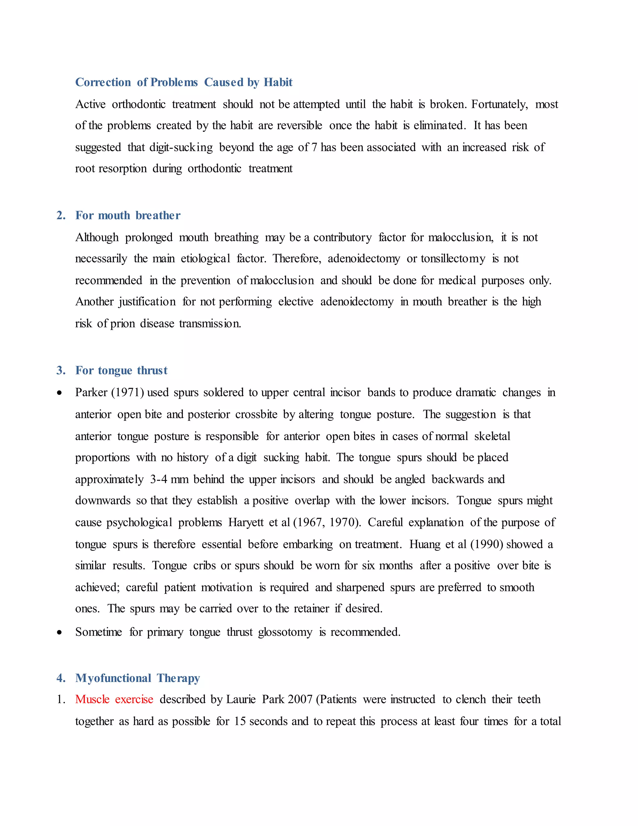 Anterior open bite / for orthodontists by Almuzian | DOCX