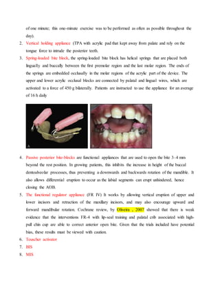 Anterior open bite / for orthodontists by Almuzian | DOCX