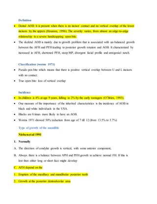Anterior open bite / for orthodontists by Almuzian | DOCX