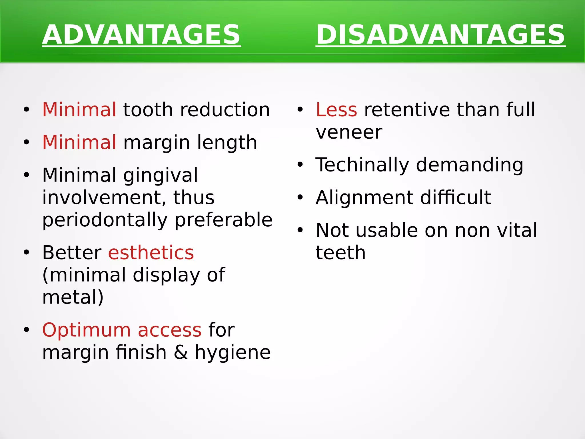 Anterior Partial Veneer crown preparation | PDF