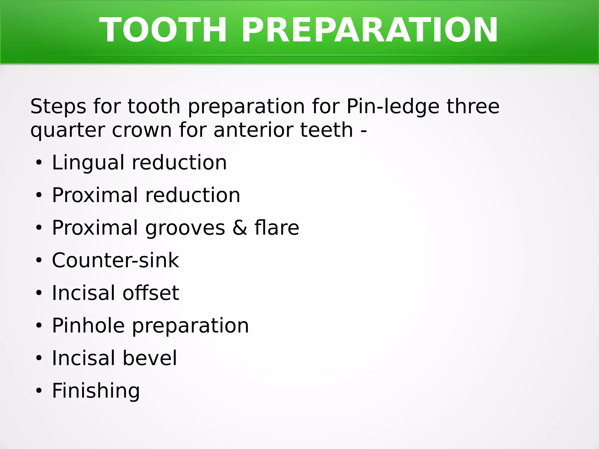 Anterior Partial Veneer crown preparation | PDF