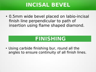 Anterior Partial Veneer crown preparation | PDF
