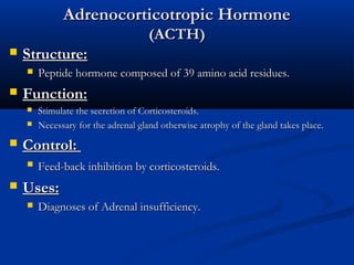 Anterior pituitary hormones | PPT