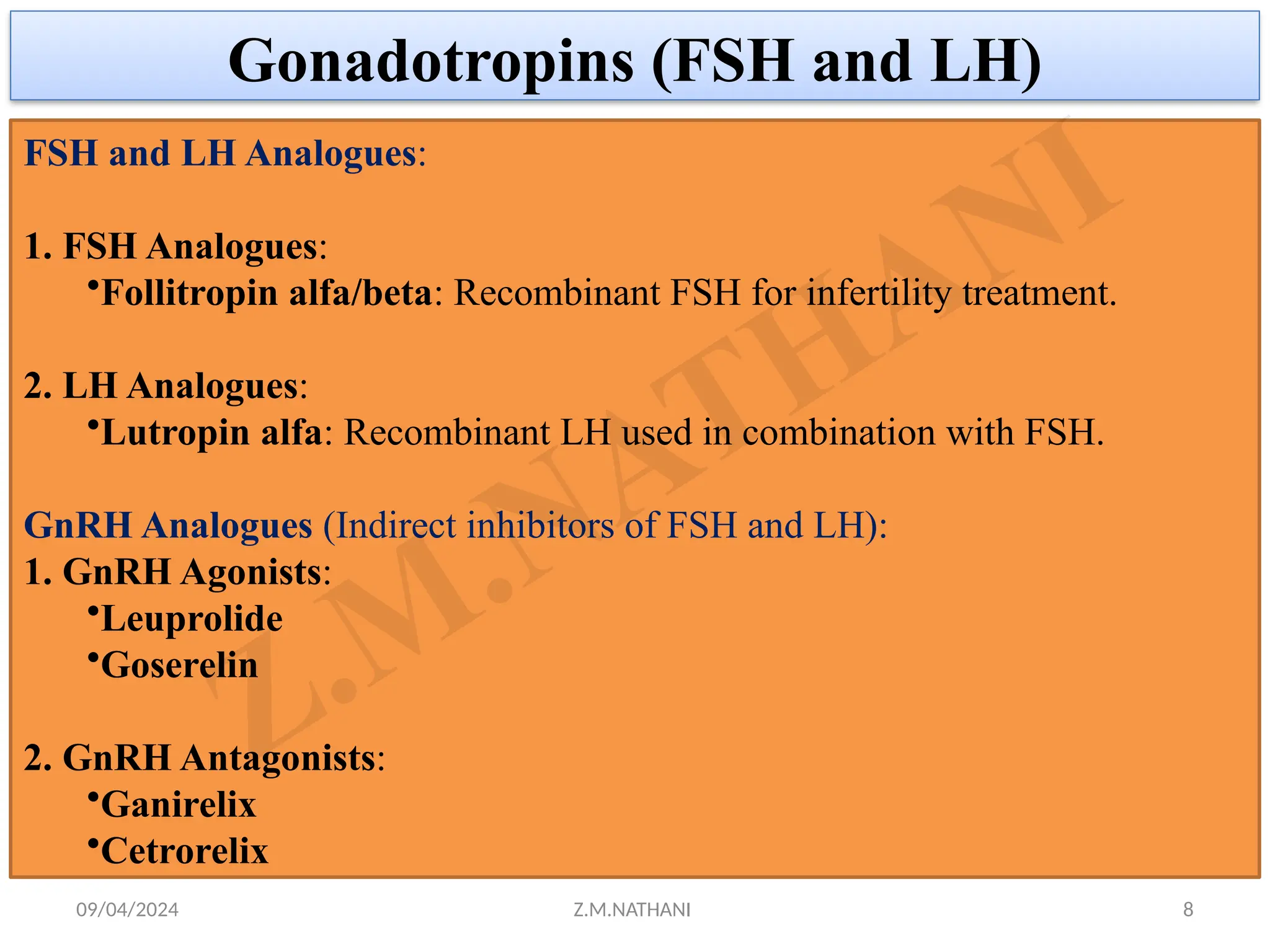 Anterior Pituitary Hormones Analogues and Their Inhibitors .pptx
