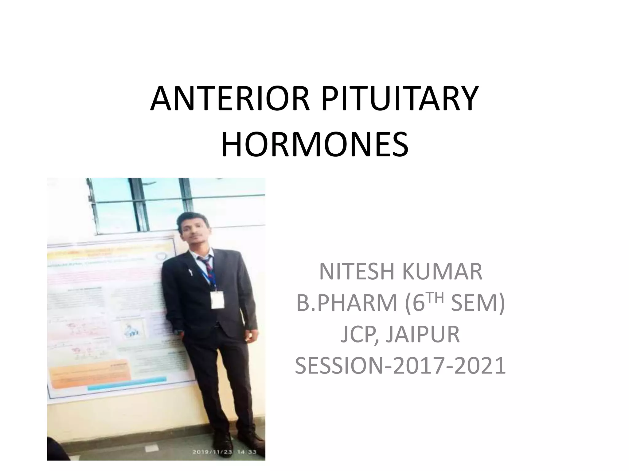 Anterior Pituitary Hormones Ppt Ppt