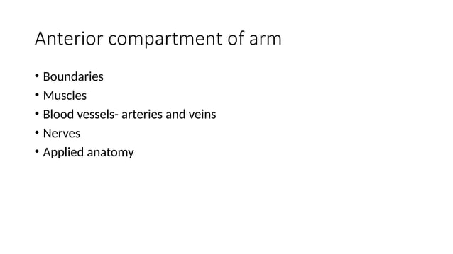 Anterior & Posterior compartments of Arm.pptx