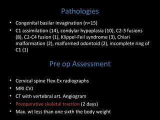 Anterior transoral atlantoaxial release and posterior instrumented ...
