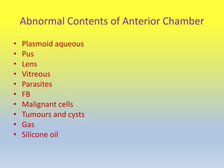 Anterior segment examination | PPTX