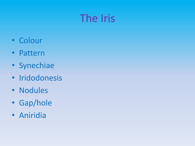 Anterior segment examination | PPTX