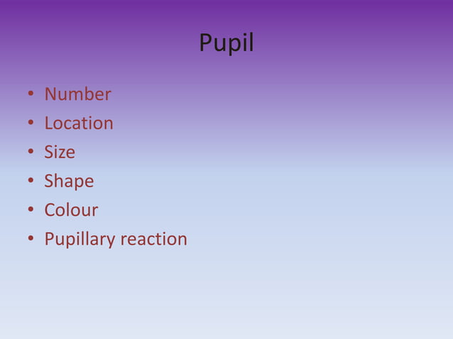Anterior segment examination | PPTX
