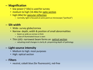 Anterior segment examination | PPTX