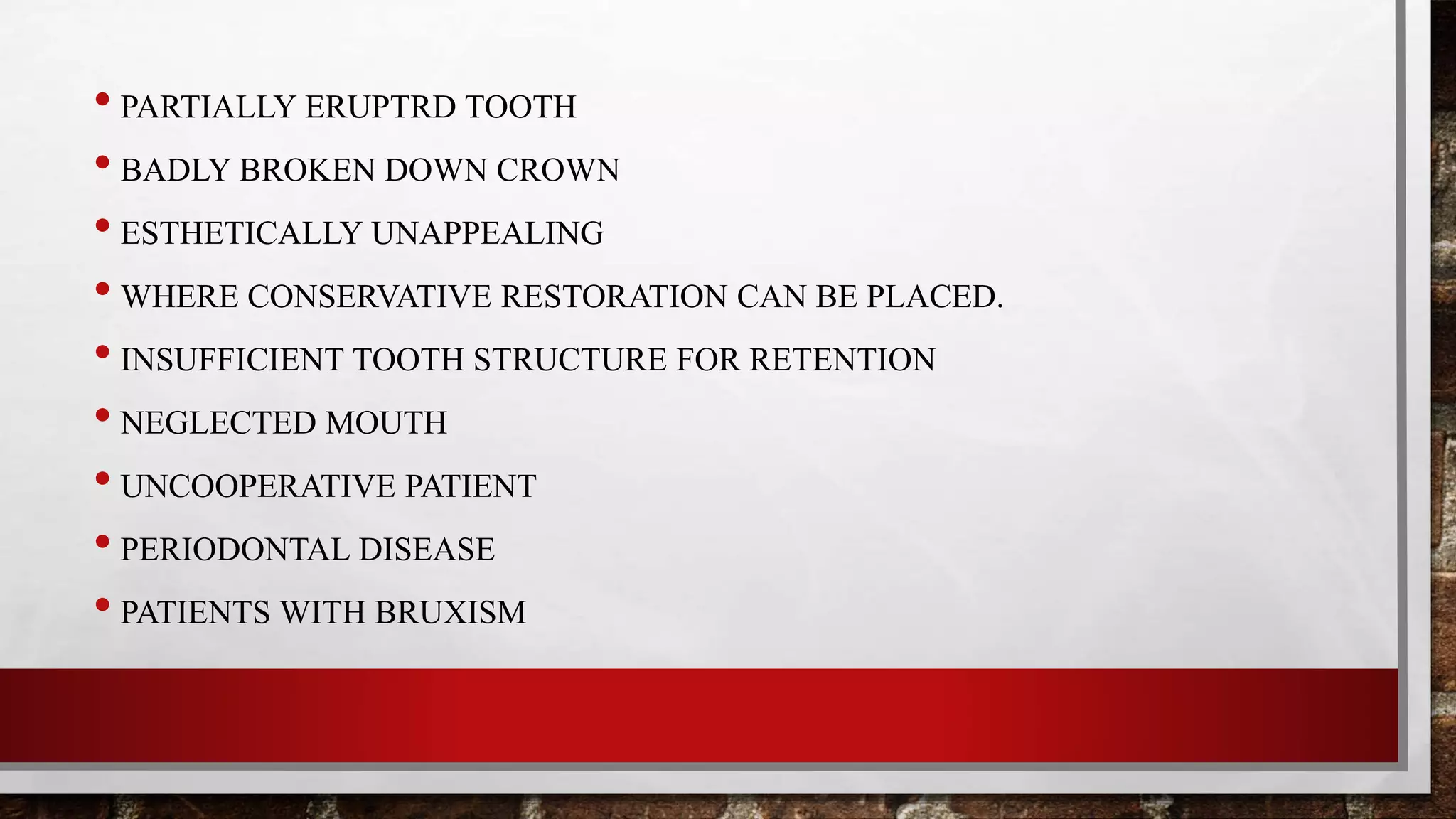 Anterior strip crown | PPTX