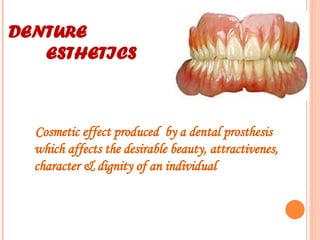 Anterior teeth selection.in complete denture | PPT