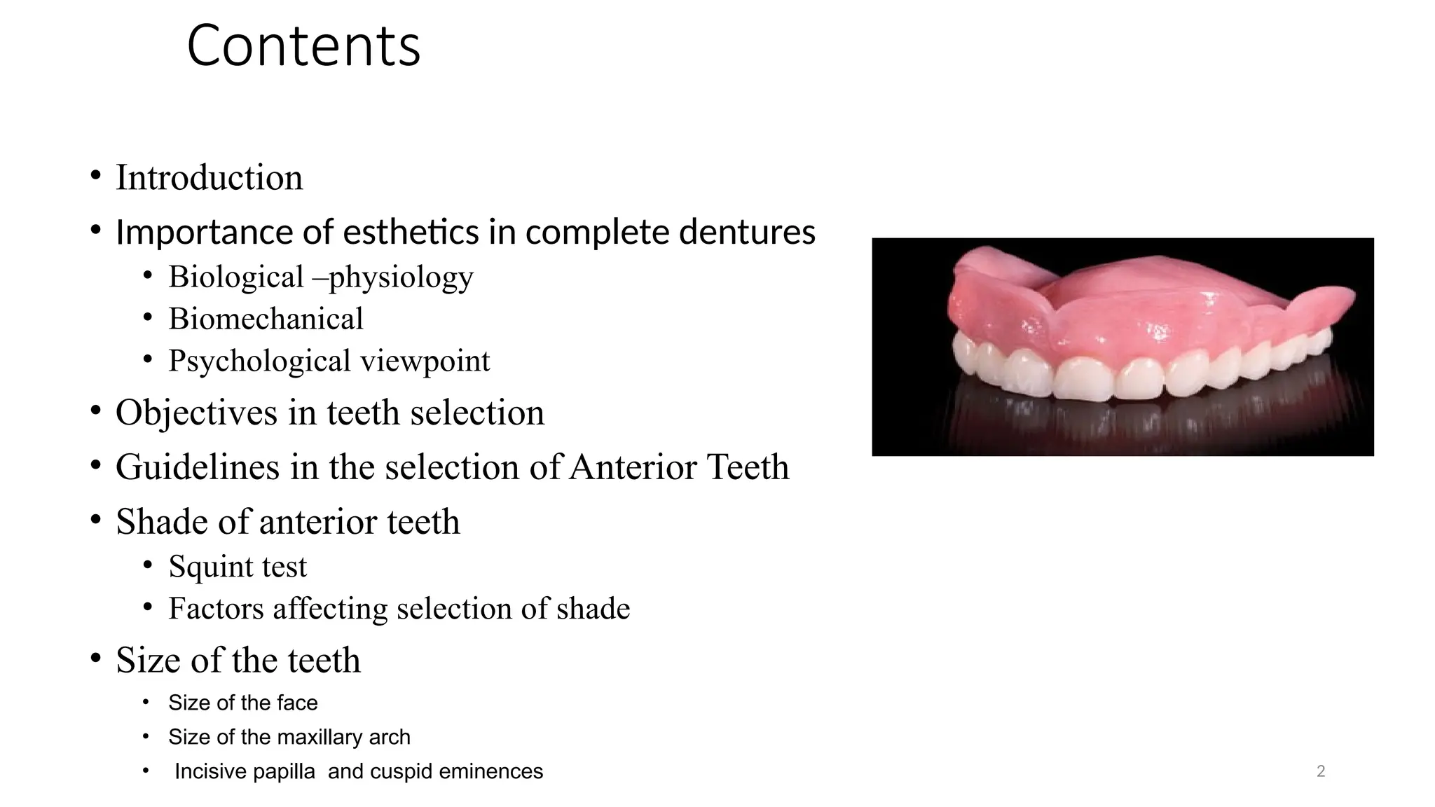 ANTERIOR TEETH SELECTION in complete denture construction | PPTX