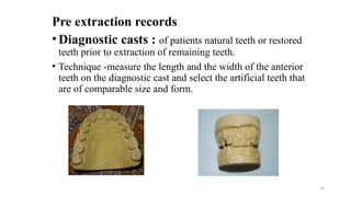 ANTERIOR TEETH SELECTION in complete denture construction | PPTX