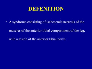 ANTERIOR TIBIAL SYNDROME AND REYNAUD''S DISEASE | PPTX