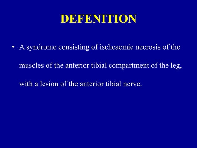 ANTERIOR TIBIAL SYNDROME AND REYNAUD''S DISEASE | PPT