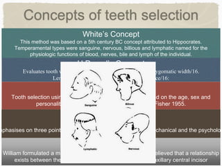 Anterior tooth selection | PPTX