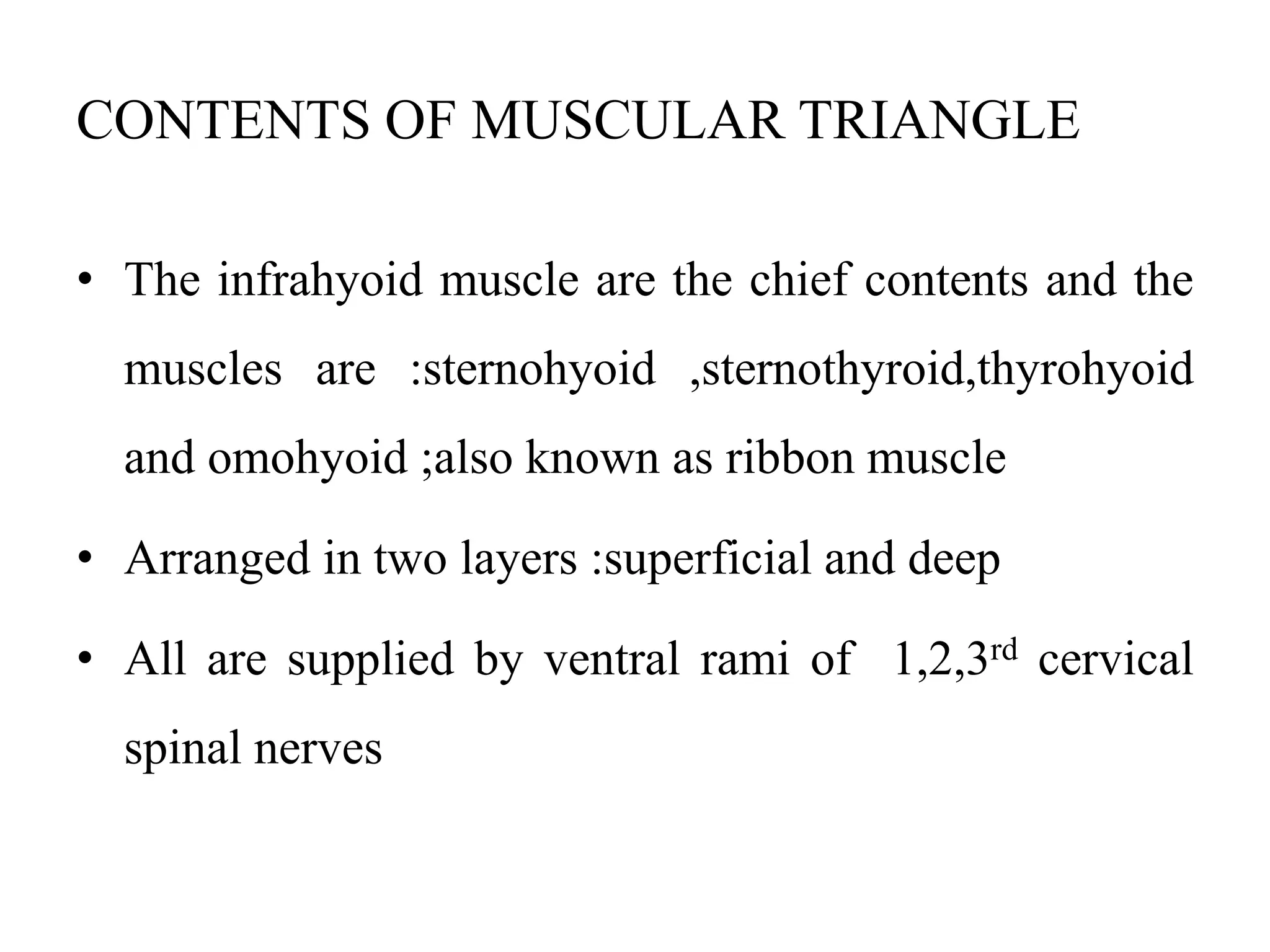Anterior triangle of the neck | PPTX