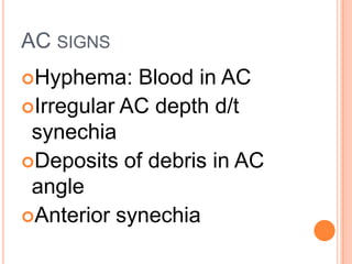 Anterior uveitis | PPTX