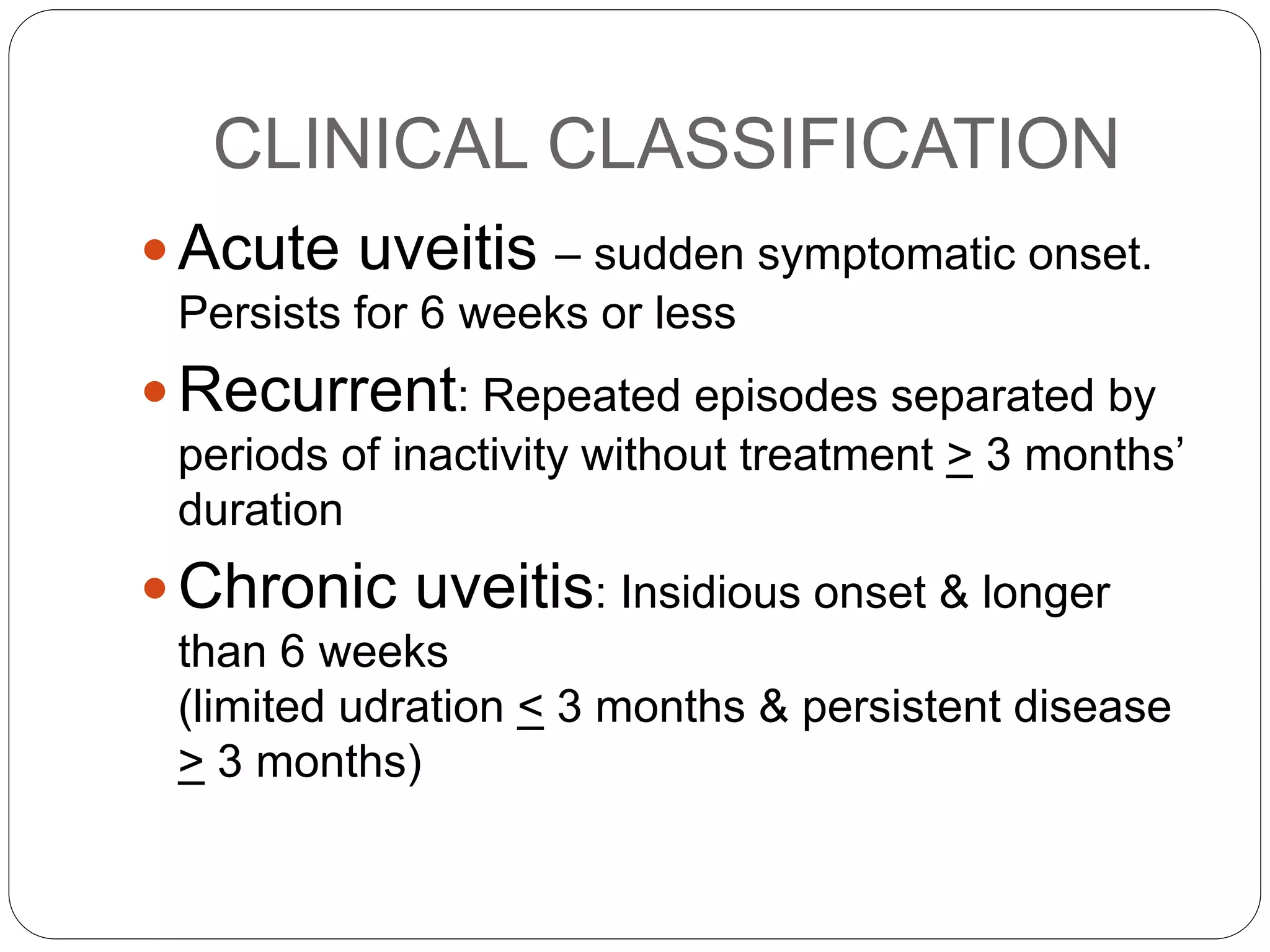 Anterior uveitis | PPTX