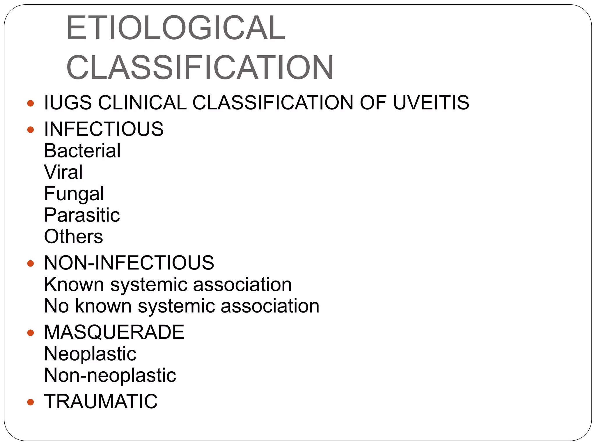 Anterior uveitis | PPTX