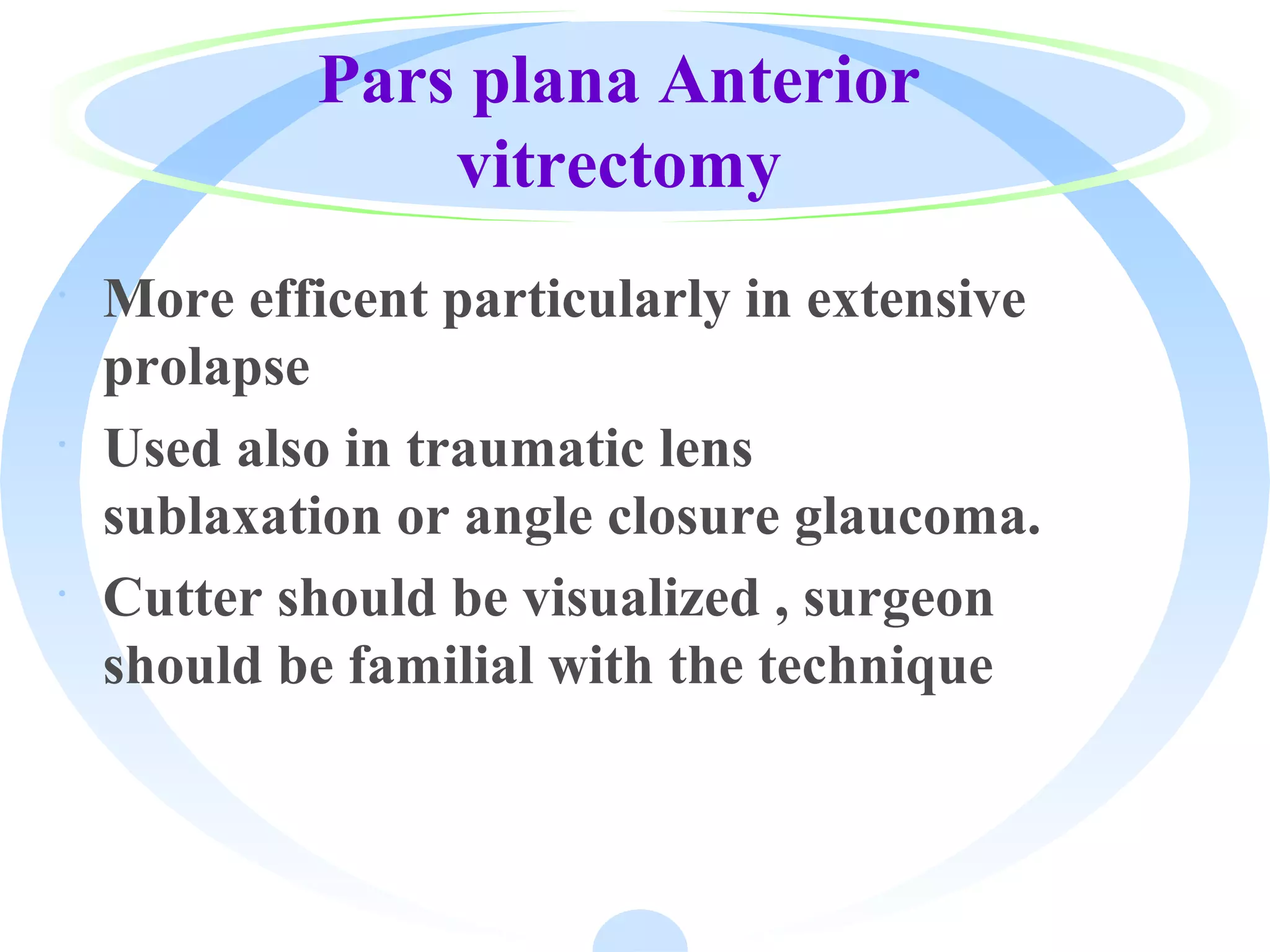 Anterior vitrectomy | PPT