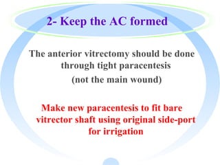 Anterior vitrectomy | PPT