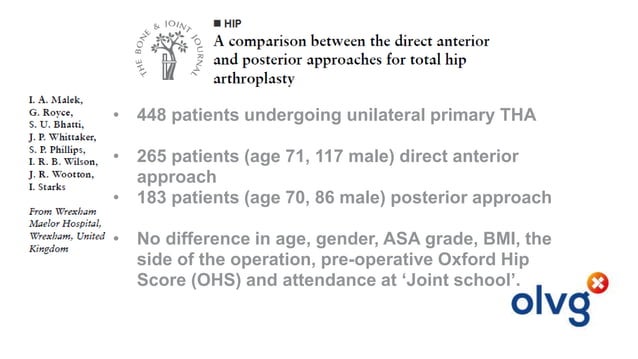 Anterior vs Posterolateral Surgical Approach in Primary Total Hip ...