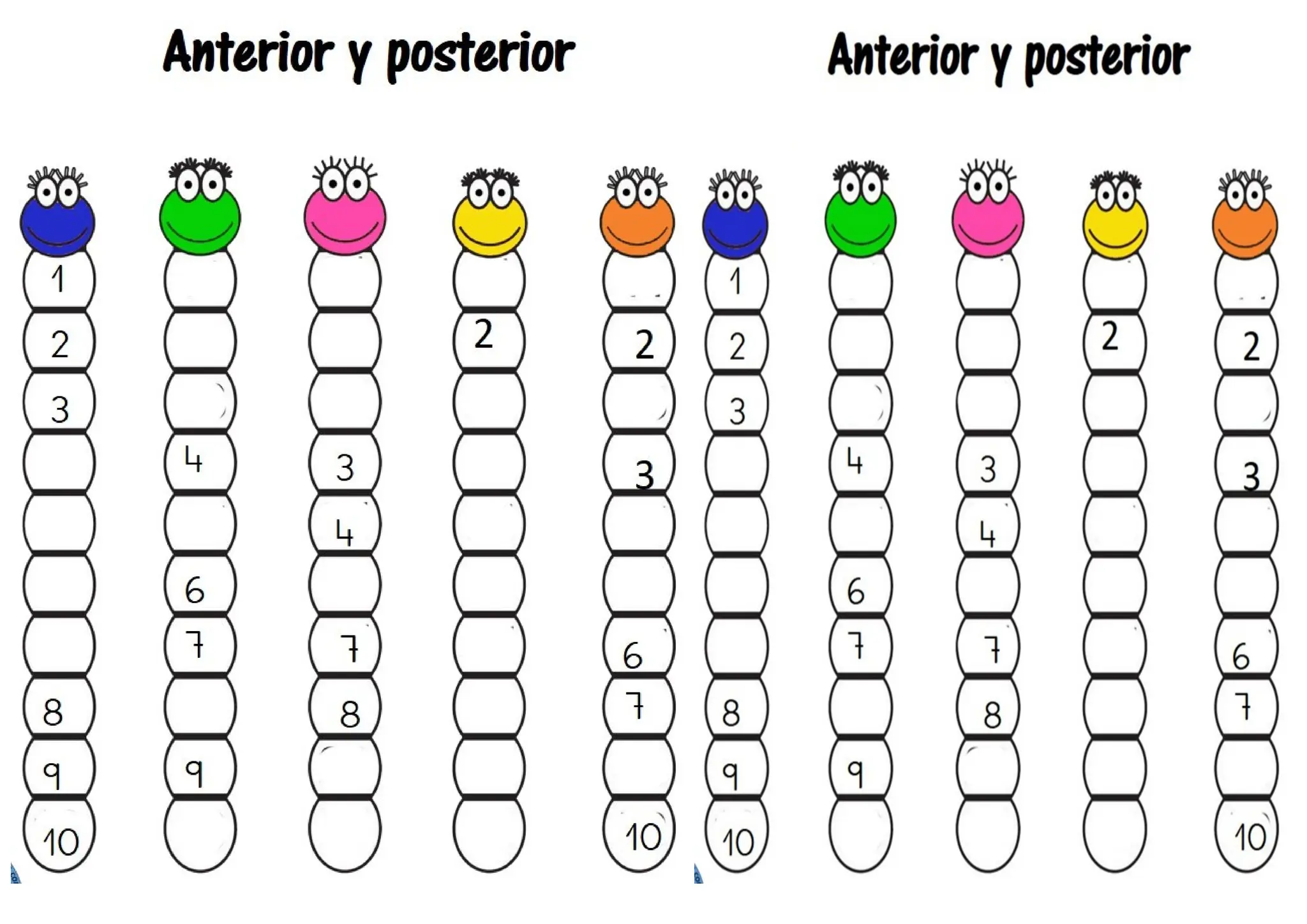 ANTERIOR Y POSTERIOR para niñoss y niñas | DOCX