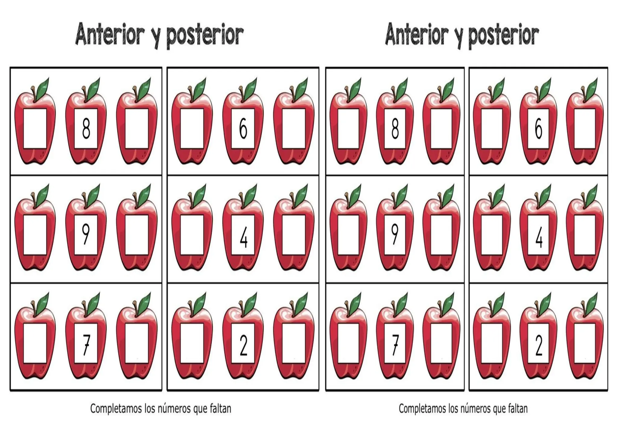 ANTERIOR Y POSTERIOR para niñoss y niñas | DOCX