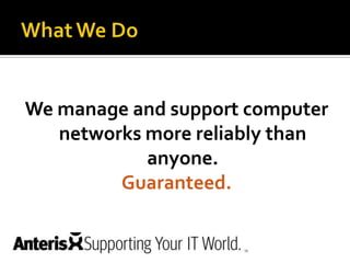 Anteris: Technology as a Service | PPTX