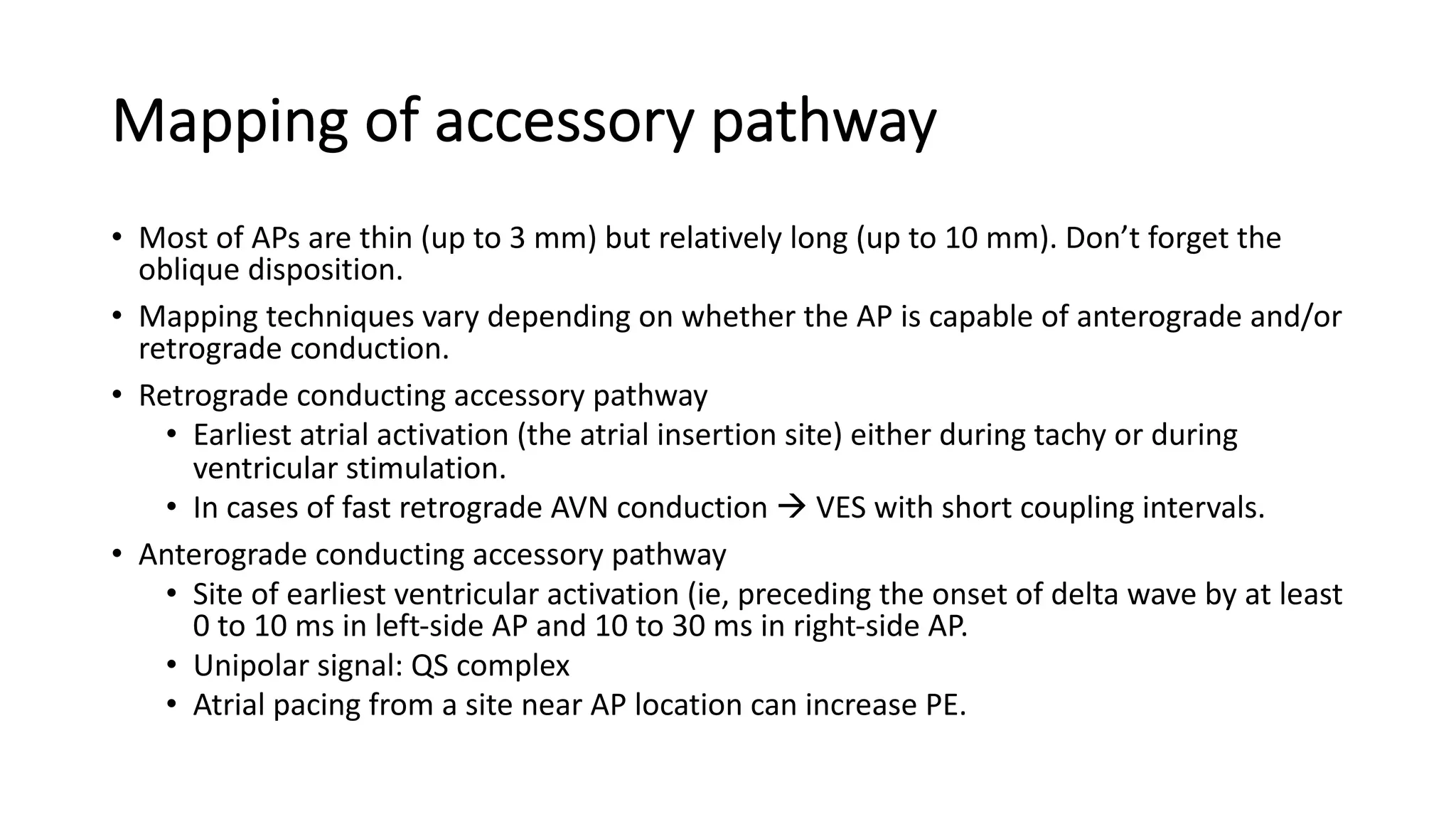 Antero (superopara) and mid-septal accessory pathway ablation | PDF