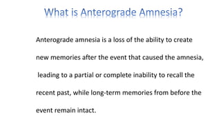 Anterograde psych class | PPT