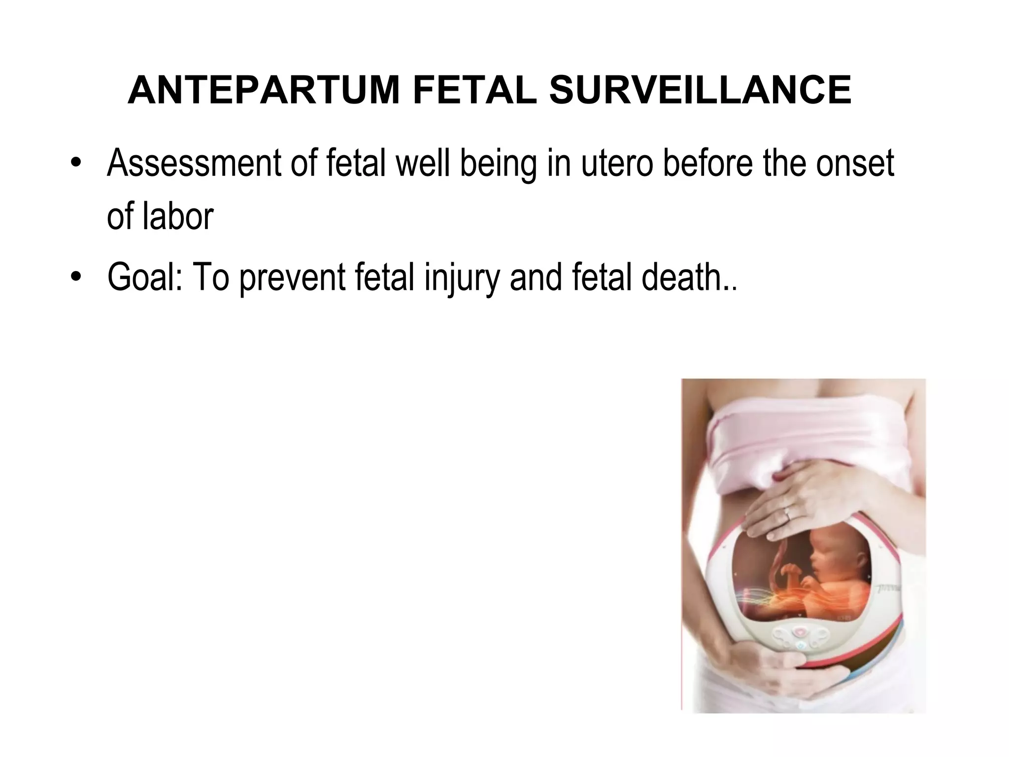 Anterpartum fetal surveillance | PPT