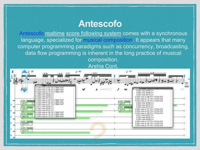 Antescofo Syncronous Languages For Musical Composition Ppt
