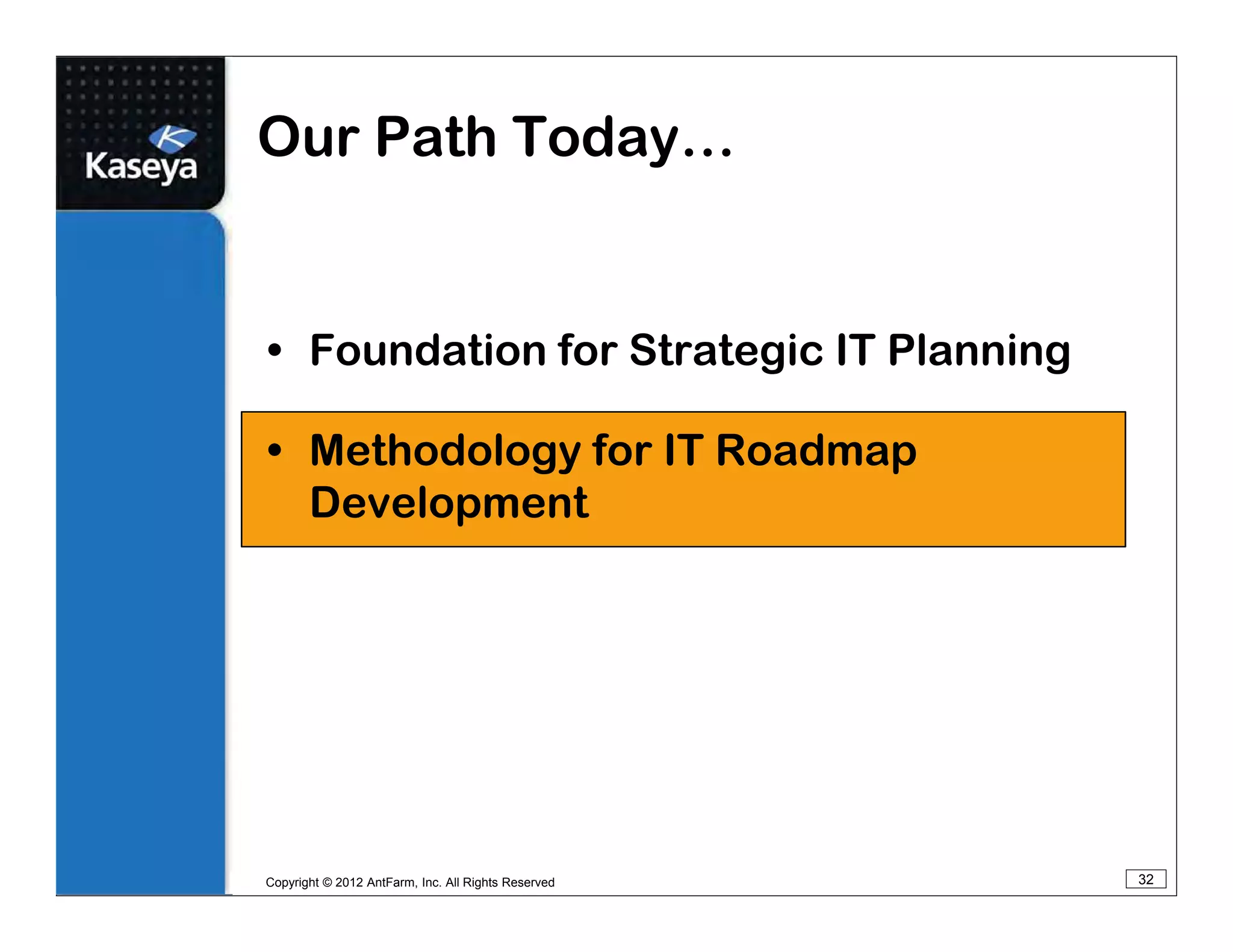 MSP Best Practice: Using Service Blueprints and Strategic IT Roadmaps ...