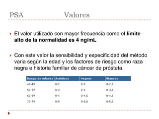 Antígeno prostático | PPTX