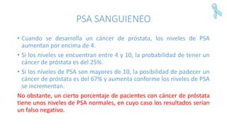 Antígeno prostático específico | PPTX
