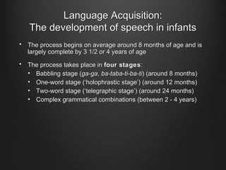 ANTH1007 F2017 Language Acquisition | PPT