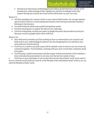 ANTH3300-ETHNOGRAPHIC METHODS Syllabus | PDF